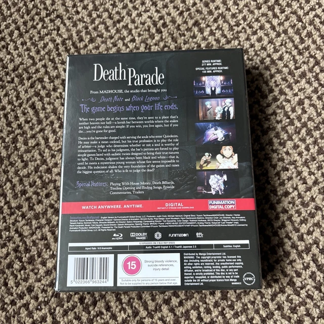 DEATH PARADE THE Complete Series Blu-Ray Box Set New & Sealed £17.22 ...