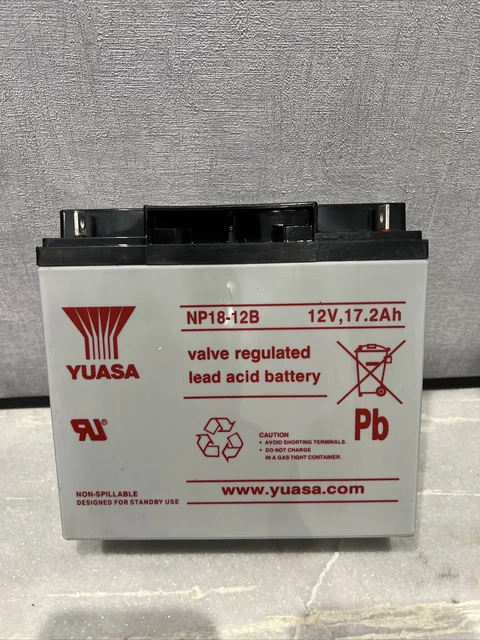 YUASA 12V 17.2AH Replacement Lead Acid Battery NP18-12B New Other £38. ...