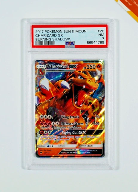 POKEMON PSA 7 Charizard GX #20 Burning Shadows 2017 Japanese EUR 13,50 ...