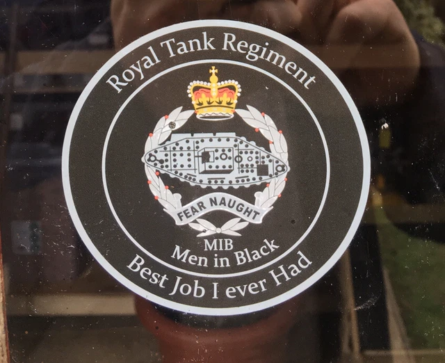 ROYAL TANK REGIMENT, Car Window Stickers, MIB Best Job £1.99 - PicClick UK