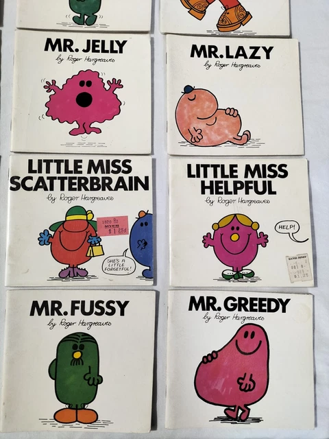 MR MEN & Little Miss Books Large Lot x 26 Vintage Mr Men & Little Miss ...