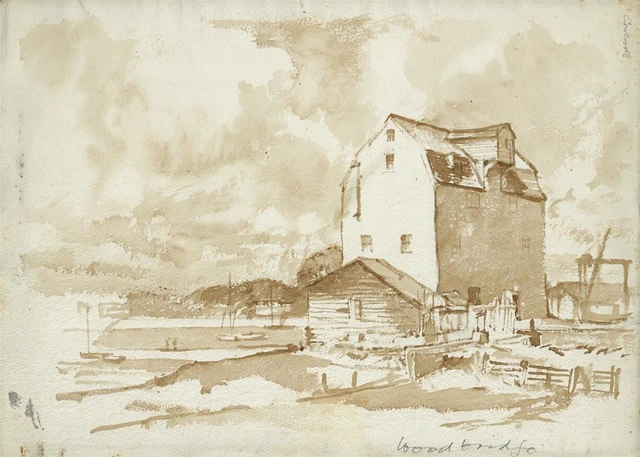 ROLAND BATCHELOR (1889-1990) Watercolour Painting - Woodbridge £75.00 ...