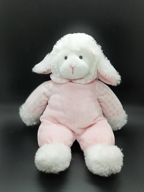 VINTAGE 1990S RUSS Berrie Rattle Pals Pink Floppy Soft Sheep 12" Soft ...