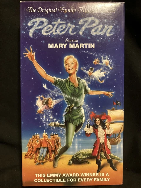 MARY MARTIN AS Peter Pan VHS Original Family Musical Classic CC PET ...