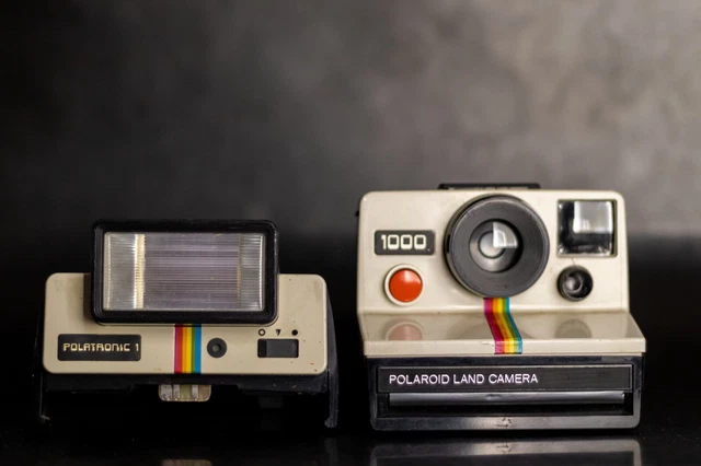 POLAROID LAND CAMERA 1000 con Flash e Red Button - Usata - Senza ...