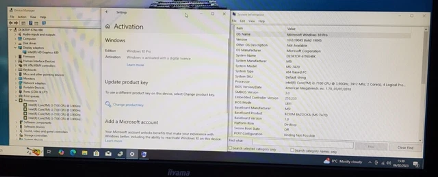 MSI BAZOOKA B250M LGA1151 with 7th Gen i3-7100 Win 10 Pro - works but with issue £57.92 ...