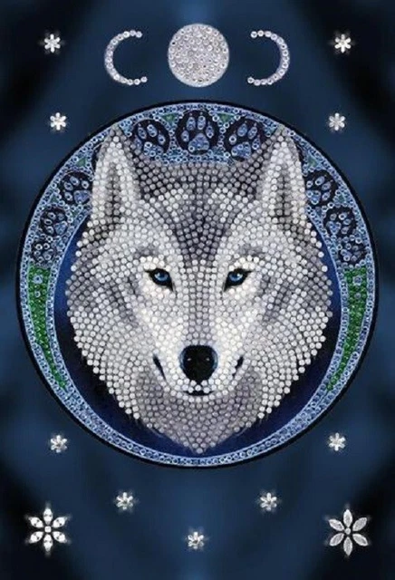 CRAFT BUDDY ANNE Stokes Diy Crystal Art Notebook Kit "Lunar Wolf" 26 X ...