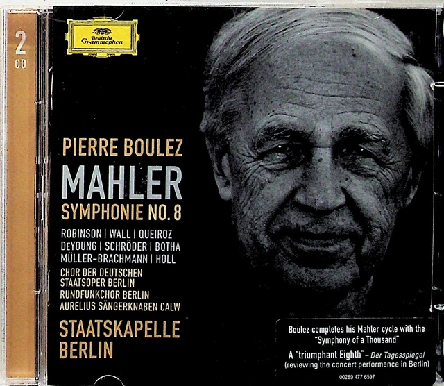 MAHLER- SYMPHONY NO. 8 PIERRE BOULEZ Twyla Robinson/Erin Wall etc 2-CD ...