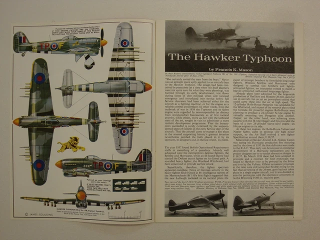 PROFILE # 81 Hawker Typhoon (Camouflage, Rockets, D-Day, Falaise ...