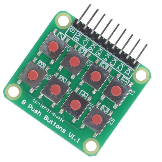 BUTTON KEY MODULE Keypad Board 2x4 Matrix 8 Push Micro Switch Accessory ... BUTTON KEY MODULE Keypad Board 2x4 Matrix 8 Push Micro Switch Accessory ...