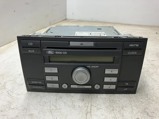 FORD 6000CD RADIO Head Unit, Stereo, Cd Player, Focus, Mondeo, 4m5t ...