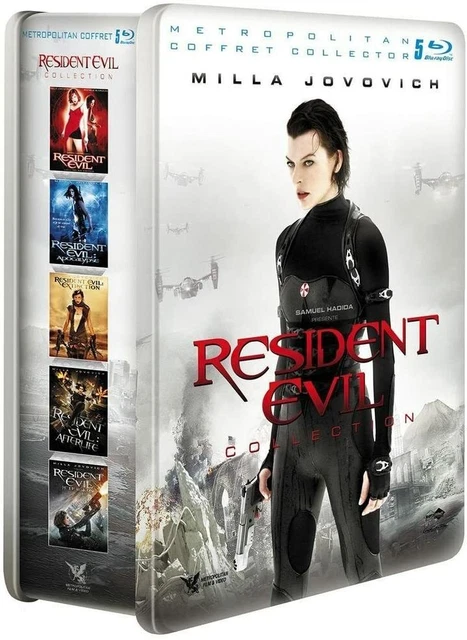 COFFRET RESIDENT EVIL VF 5 Films Blu-ray Metal Box / Tin Box ...