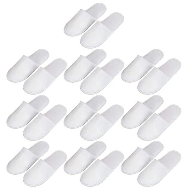 10 PAIA DI pantofole ciabatte da spa open toe ciabatte per gli ospiti ... 10 PAIA DI pantofole ciabatte da spa open toe ciabatte per gli ospiti ...