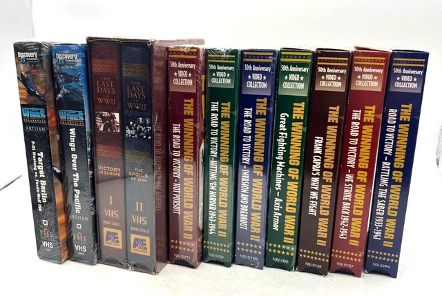 LOT OF 11 BATTLEFIELD WWII VHS TAPES TIME-LIFE VIDEO WW2 SERIES ...