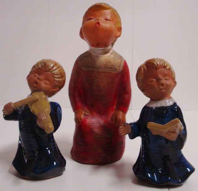 VINTAGE DESIGN JULLAR SPAIN Weihnachtsengel Keramik Engel handarb ...