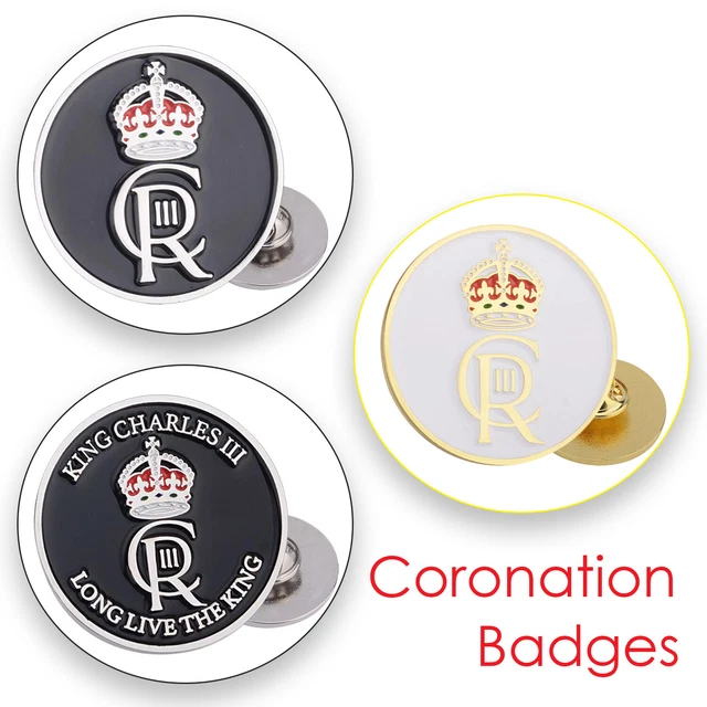 ROYAL PIN LAPEL Badges King Charles III Coronation for British Royal ...