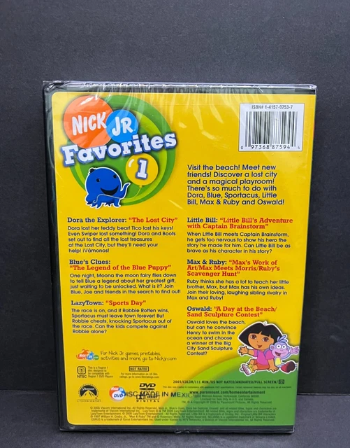 NICK JR. FAVORITES - Vol. 1 (DVD, 2005) BRAND NEW SEALED $48.02 ...