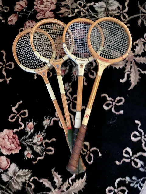VINTAGE SLAZENGER, SPORTSCRAFT, & Bancroft Power Rackets. (4 Rackets ...