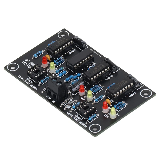 SINGLE DUAL OP AMP Screening PCB Operational Amplifier For TL071 TL072 ...