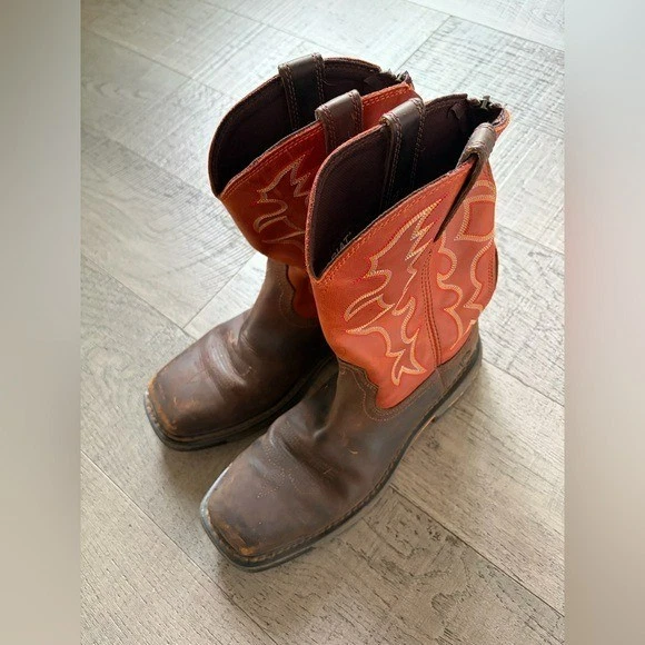 ARIAT MEN’S WORKHOG Wide Square Toe Steel Toe Work Boot Size 10 Med ...