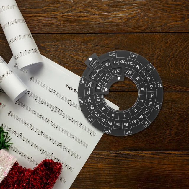 CHORD WHEEL CIRCLE of Fifths Melody Tool Music Theory Learning Tools £ ...