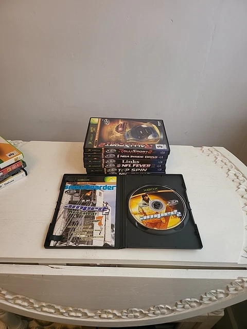 XBOX XSN SPORTS Games Bundle Top Spin NBA NFL Links Amped NHL ...