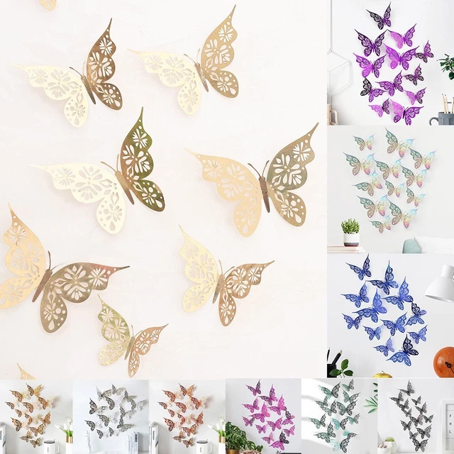 “MAKE YOUR ROOM Come Alive with this Pack of 12 3D Butterfly Wall ...