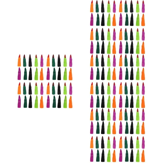 200 PCS Witch Fingers Spooky Fake Finger Props Halloween Costume ...