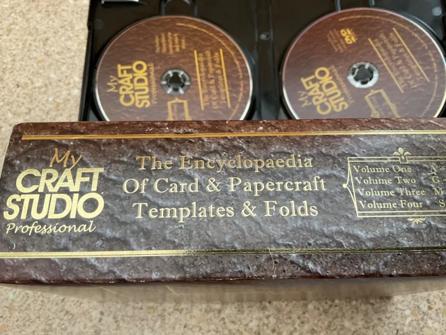 MY CRAFT STUDIO Encyclopaedia Card Papercraft Template Folds CD ROM DVD ...