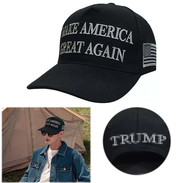 DARK MAGA HAT elon musk donald trump cap make America Great Again usa ...