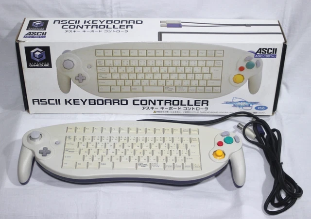 NINTENDO GAMECUBE ASCII Keyboard Controller ASC-1901PO Japan Rare ...