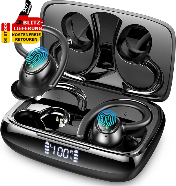 BLUETOOTH KOPFHÖRER SPORTKOPFHÖRER Tiefer Bass Wireless Ohrhörer Freisprech 50H EUR 65,90 ...