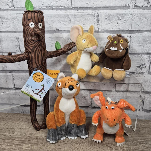 JULIA DONALDSON SOFT Toy Plush Bundle Gruffalo Fox Mouse Zog Stickman ...