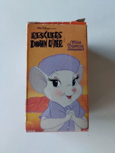 NEW/BOX RESCUERS DOWN Under MISS BIANCA 1990 Disney McDonald’s Ornament ...