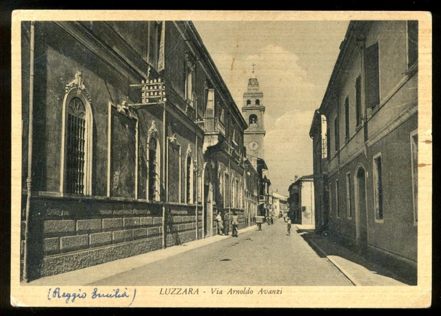LUZZARA REGGIO EMILIA-VIA ARNOLDO AVANZI-CARTOLINA ANIMATA-Fg. EUR 1,99 ...