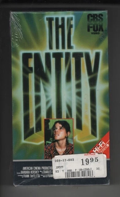 THE ENTITY - Horror VHS Tape - CBS FOX, Barbara Hershey Rare BRAND NEW ...