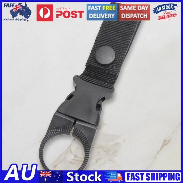 NYLON MOLLE WEBBING Backpack Hanger Hook Carabiner Water Bottle Buckle ...