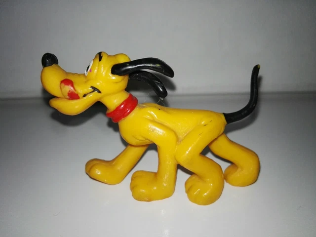 VINTAGE DISNEY PLUTO Figure, PVC/Rubber Bully, 80's £15.42 - PicClick UK
