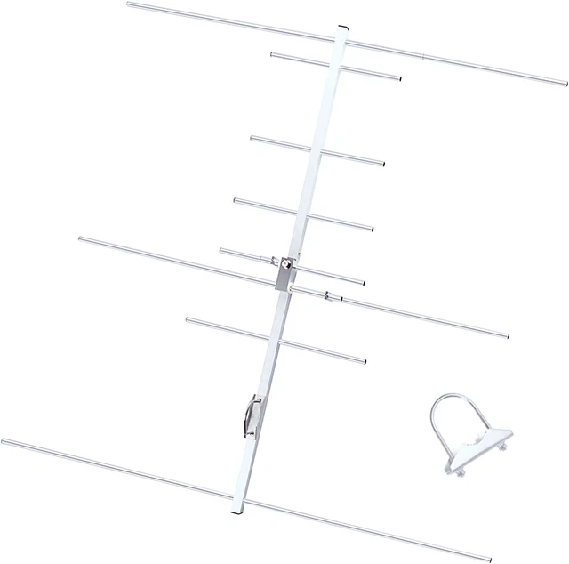 YAGI ANTENNA VHF UHF 2m 70cm High Gain 8 Elements GMRS Vertical Radio ...