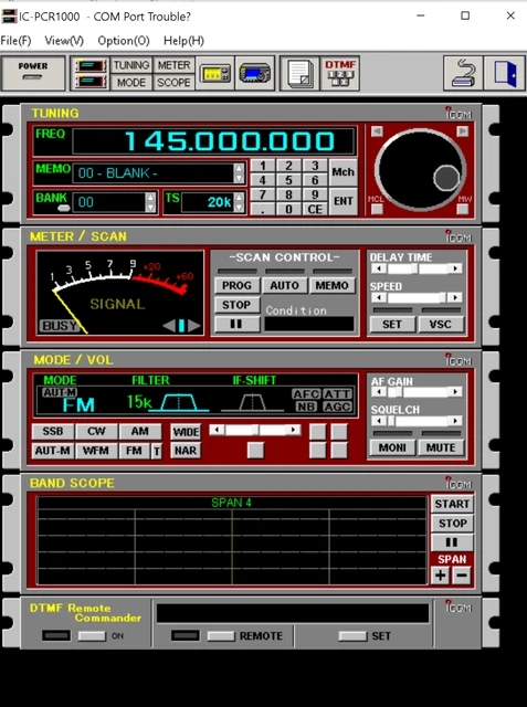 ICOM IC-PCR1000 REV2.2 RADIO CONTROL SOFTWARE for IC-PCR1000 DOWNLOAD ...