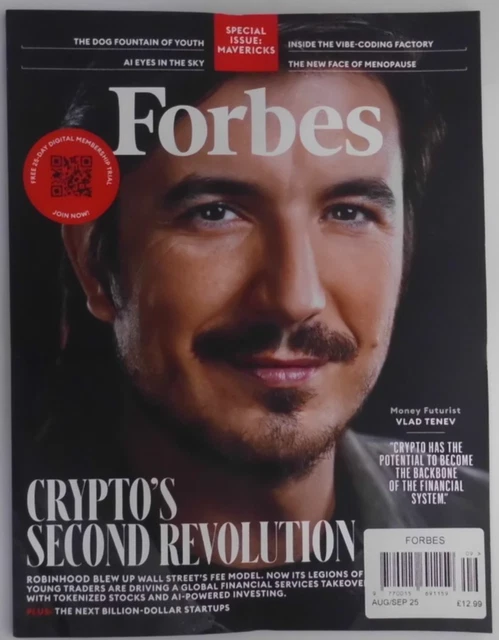 FORBES RIVISTA AGOSTO / Set 2025 Mavericks Problema Vlad Tenev Crypto's ...