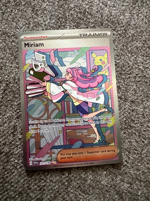 POKÉMON SCARLET & Violet Miriam Special Illustration Rare Trainer 251/ ...