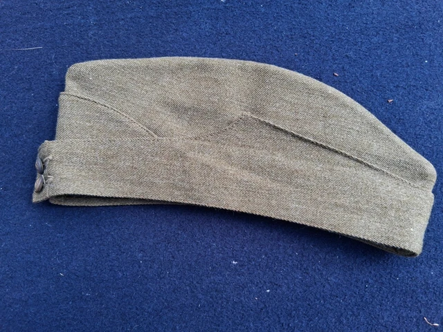 WW2 1940 DATED British Army Service Side Cap size 6 7/8 mint condition ...