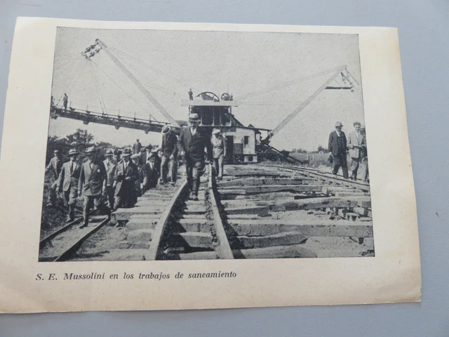 PHOTO COUPURE DE Journal Période Espagne S.E.Mussolini EUR 5,35 ...