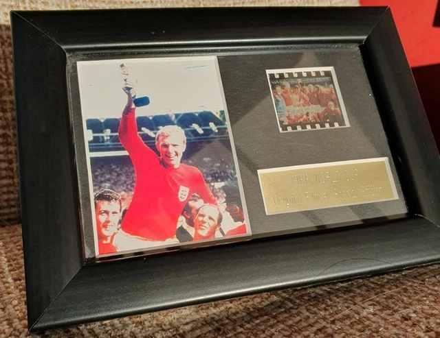 VERY RARE ENGLAND World Cup Winners 1966 Authorised Photo and Film Cell ...