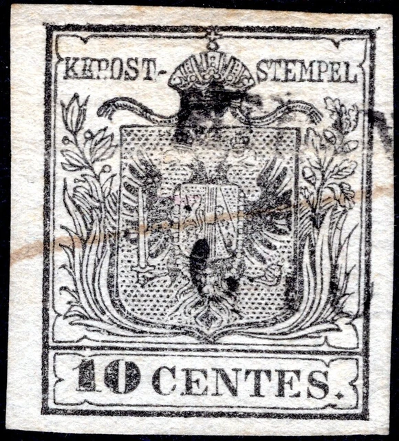 I EMISSIONE C.10 SASS 2c CON OTTIMI MARGINI USATO CON ANNULLO SIA SD DI ...