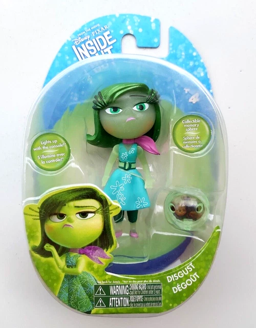DISNEY PIXAR DISGUST Inside Out Figure Toy with Collectible Memory ...