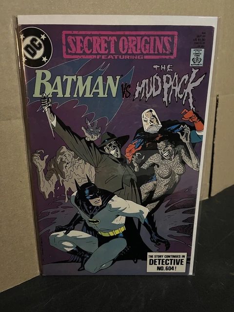 SECRET ORIGINS 44 1989 Detective Comics 604 Batman VS Mupack DC Comics ...