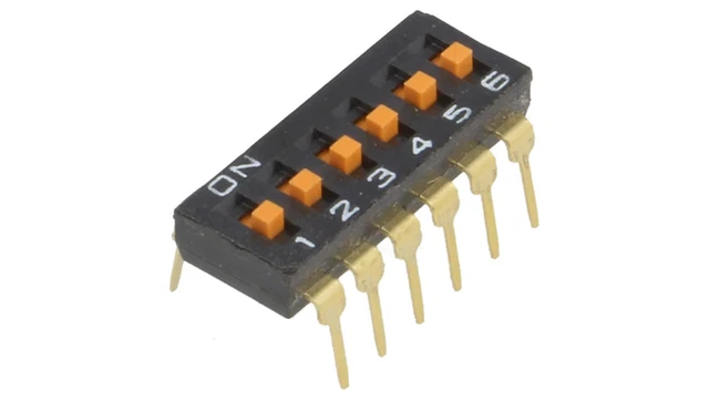 DIP-SWITCH NUMBER OF sections 6 ON-OFF 0.025A/24VDC A6T-6104 /T2UK £9.49 - PicClick UK