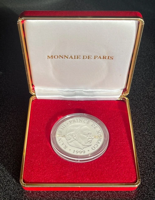 MONACO, MÉDAILLE, 50ÈME Anniversaire de Rainier III, 1999, Argent EUR 17,51 - PicClick FR